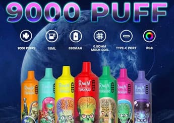 Puff 9000 taff Randm Tornado 9000 - Puff 9k rechargeable